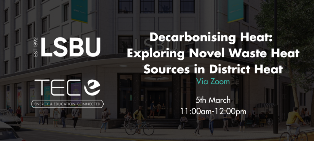 Decarbonising Heat: Exploring Novel Waste Heat Sources in District ...